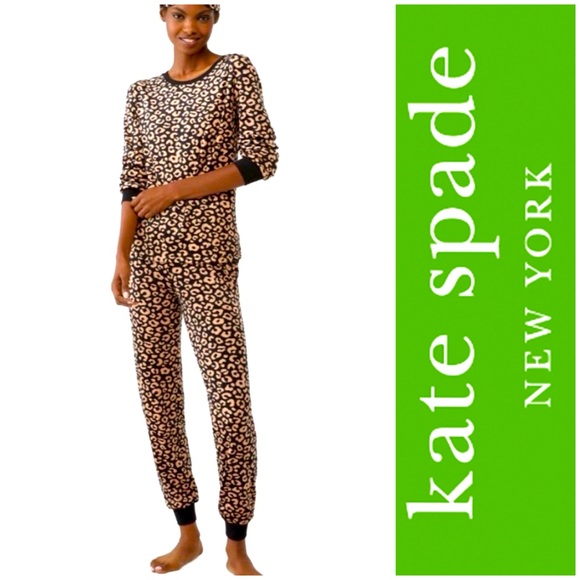 kate spade | Intimates & Sleepwear | Kate Spade 2 Piece Leopard Print ...